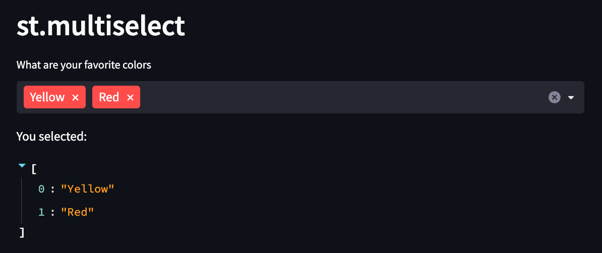 #30DaysOfStreamlit Day11 st.multiselect
