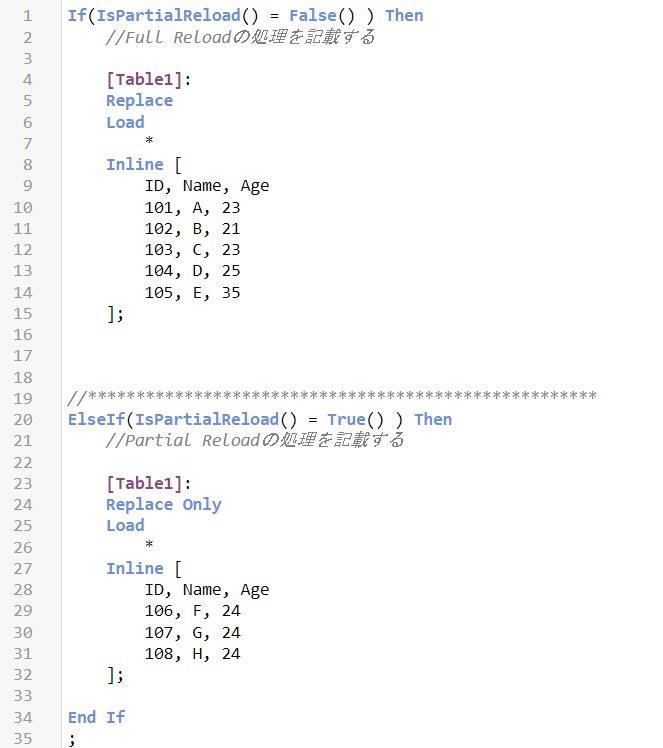 【Qlik Sense】部分的なリロード（Partial Reload）