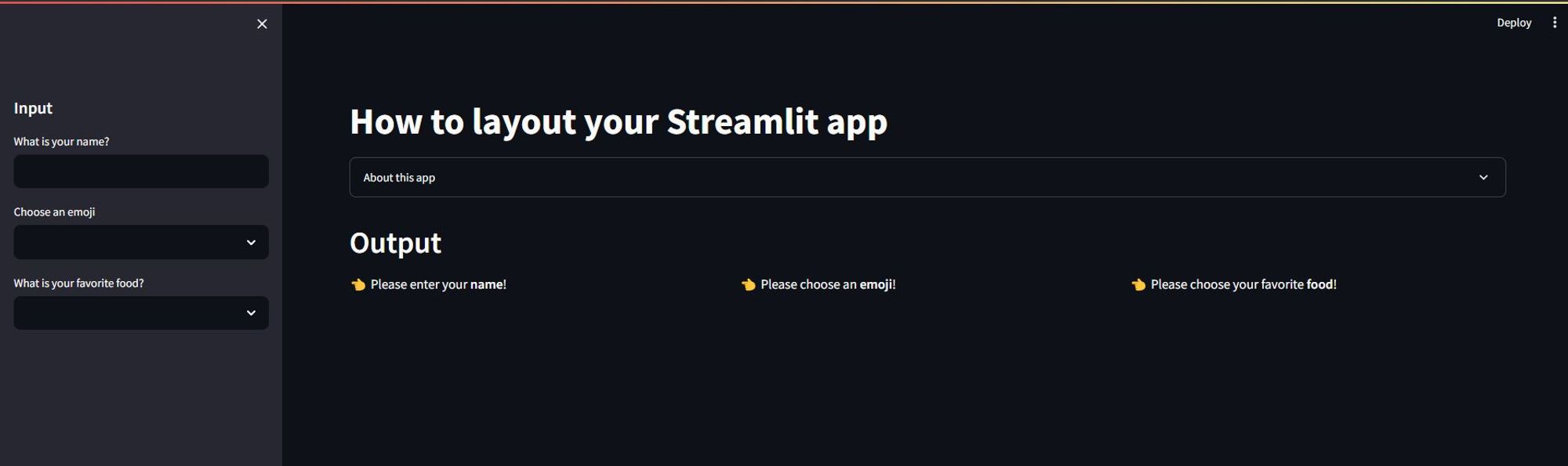 #30DaysOfStreamlit Day19 Streamlitアプリケーションのレイアウト