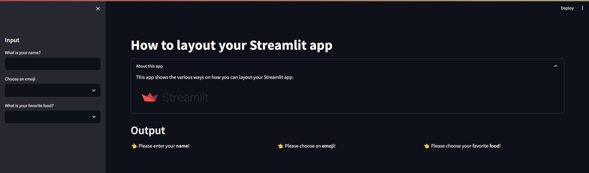 #30DaysOfStreamlit Day19 Streamlitアプリケーションのレイアウト