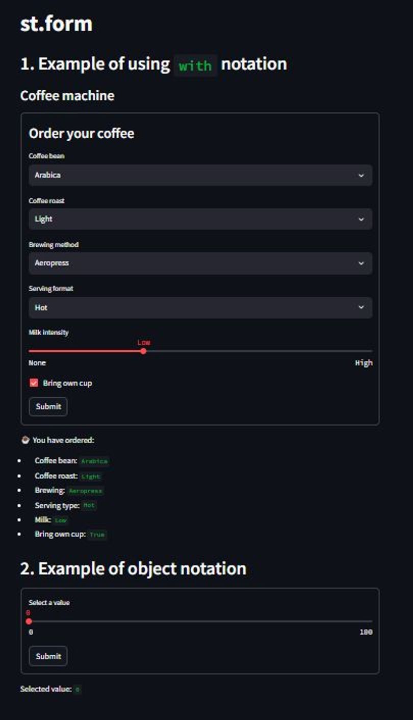 #30DaysOfStreamlit Day22 st.form
